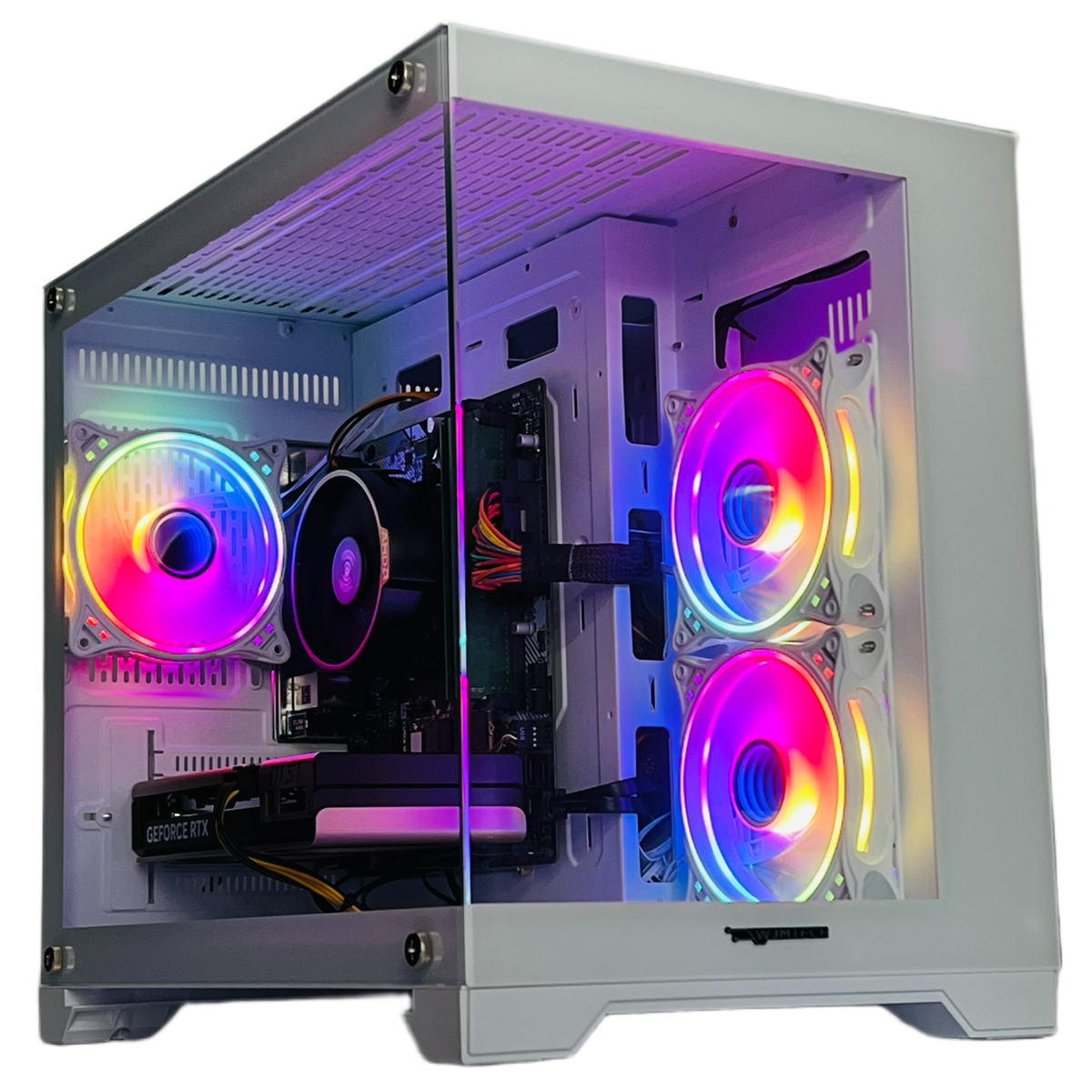 WJM Concept - White Tempered Glass Gaming PC | Ryzen 5 4.2GHz - RTX ...